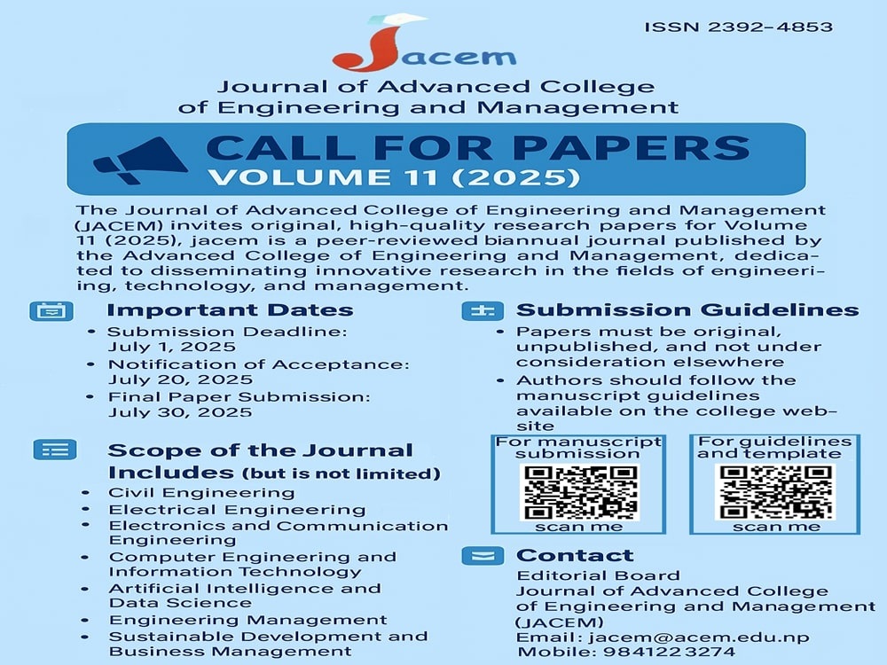 Call for Papers – JACEM Volume 11 (2025) | Advanced College of ...